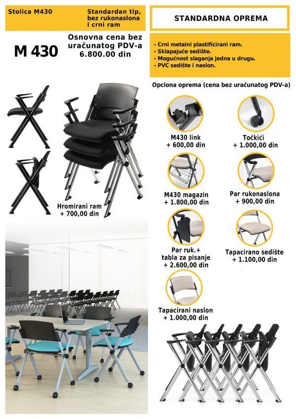 Konferencijska stolica M 430/OM - Modrulj